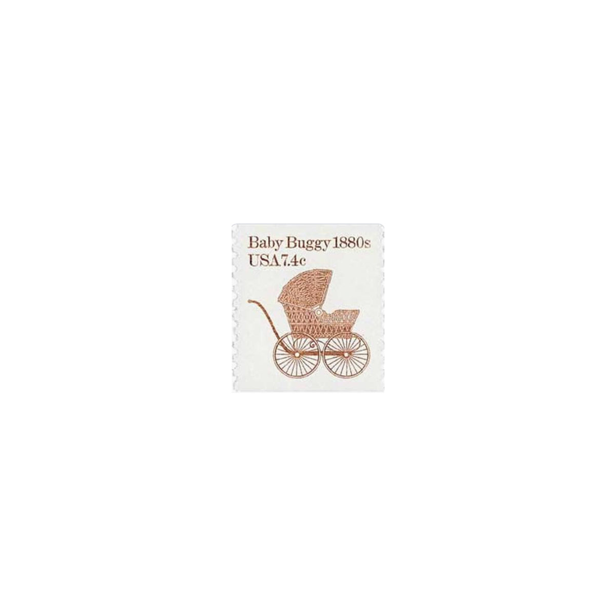 10 Baby Buggy Postage Stamps // 7.4 Cents // Vintage Postage // Baby S ...