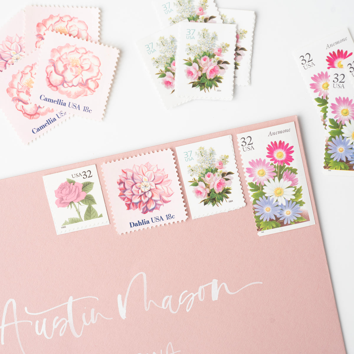 Pretty in Pink Postage Set // Set of 5 // $1.19 in postage per set ...
