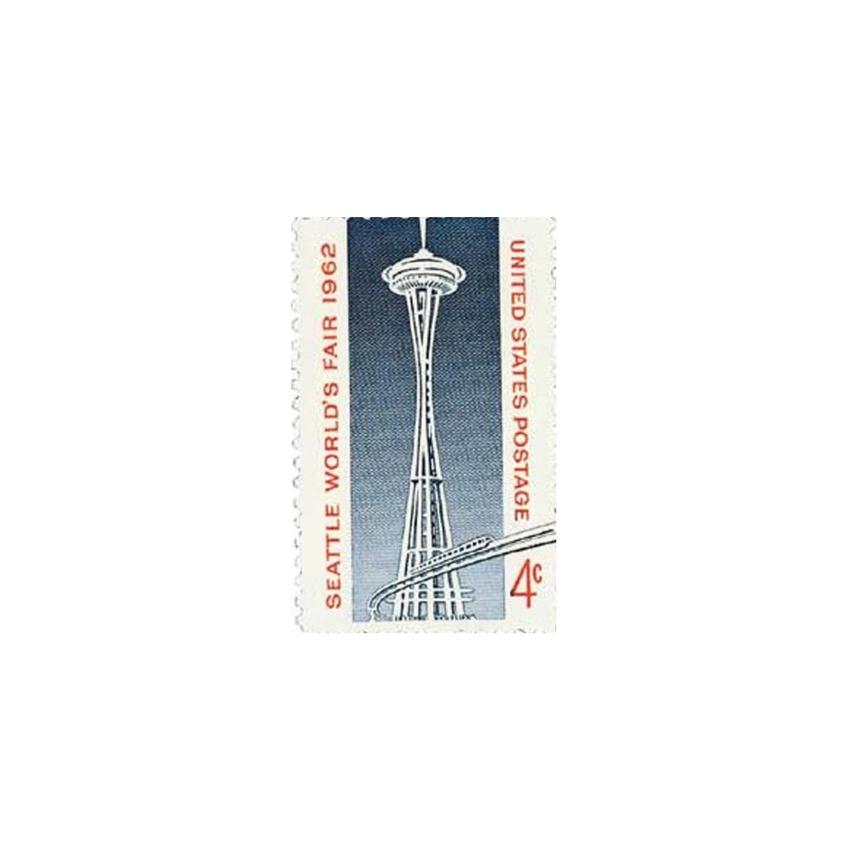 10 Space Needle Postage Stamps // UNUSED //Seattle // 4 Cents ...