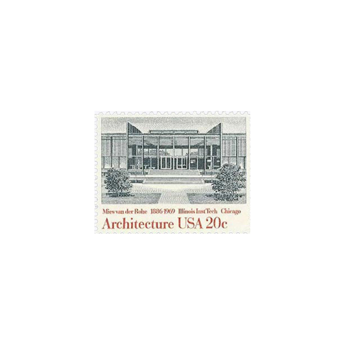 10 Architecture- Illinois Institute of Technology Postage Stamps // UN ...