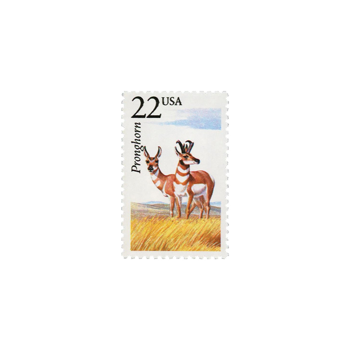5 Pronghorn Postage Stamps // UNUSED // 22 Cent // North American Wild ...