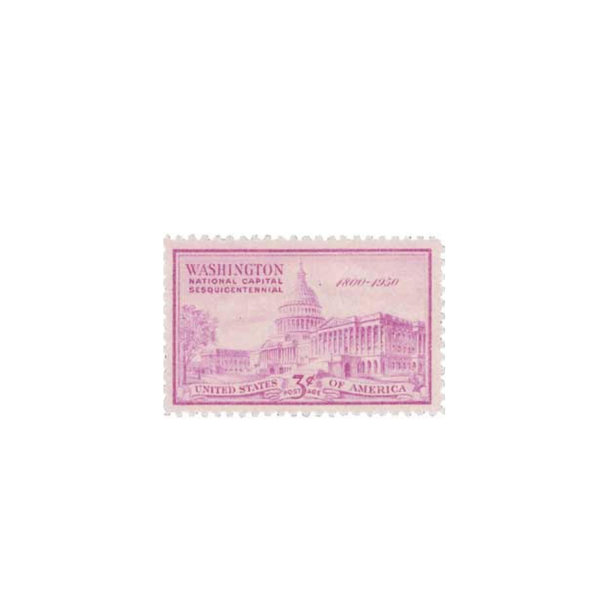 10 Washington DC US Capitol Building Postage Stamps // UNUSED // Brigh ...