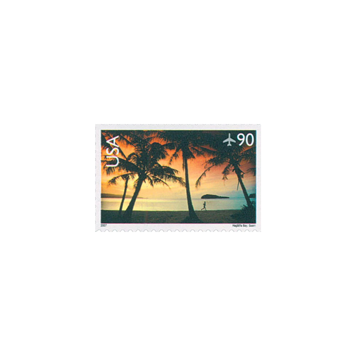 10 Hagatna Bay Postage Stamps // UNUSED // 90 Cents // Tropical // Pal ...